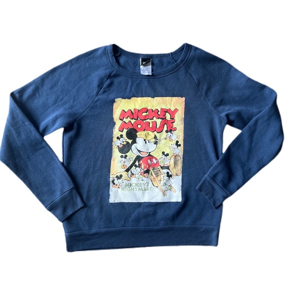 Disney | Tops | Disney Mickey Mouse Mickeys Nightmare Sweater Womens ...